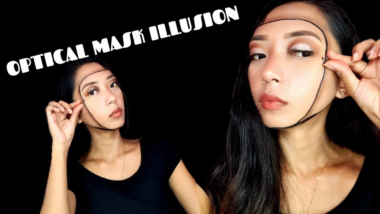 OPTICAL ILLUSION MASK MAKEUP TUTORIAL | ZHIE MASUCOL - YouTube