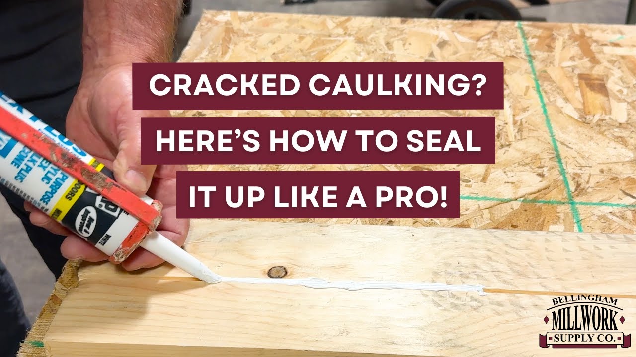 How to Seal Up Cracked Caulking on Your Home - YouTube