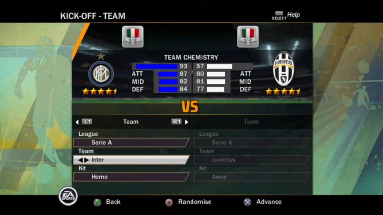 FIFA 11 (PS2) Gameplay - Inter Milan vs Juventus - YouTube