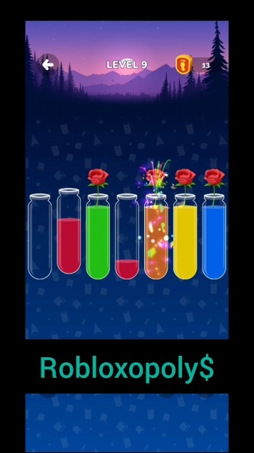 color water liquid Game sort lival 9 #shortvideo - YouTube