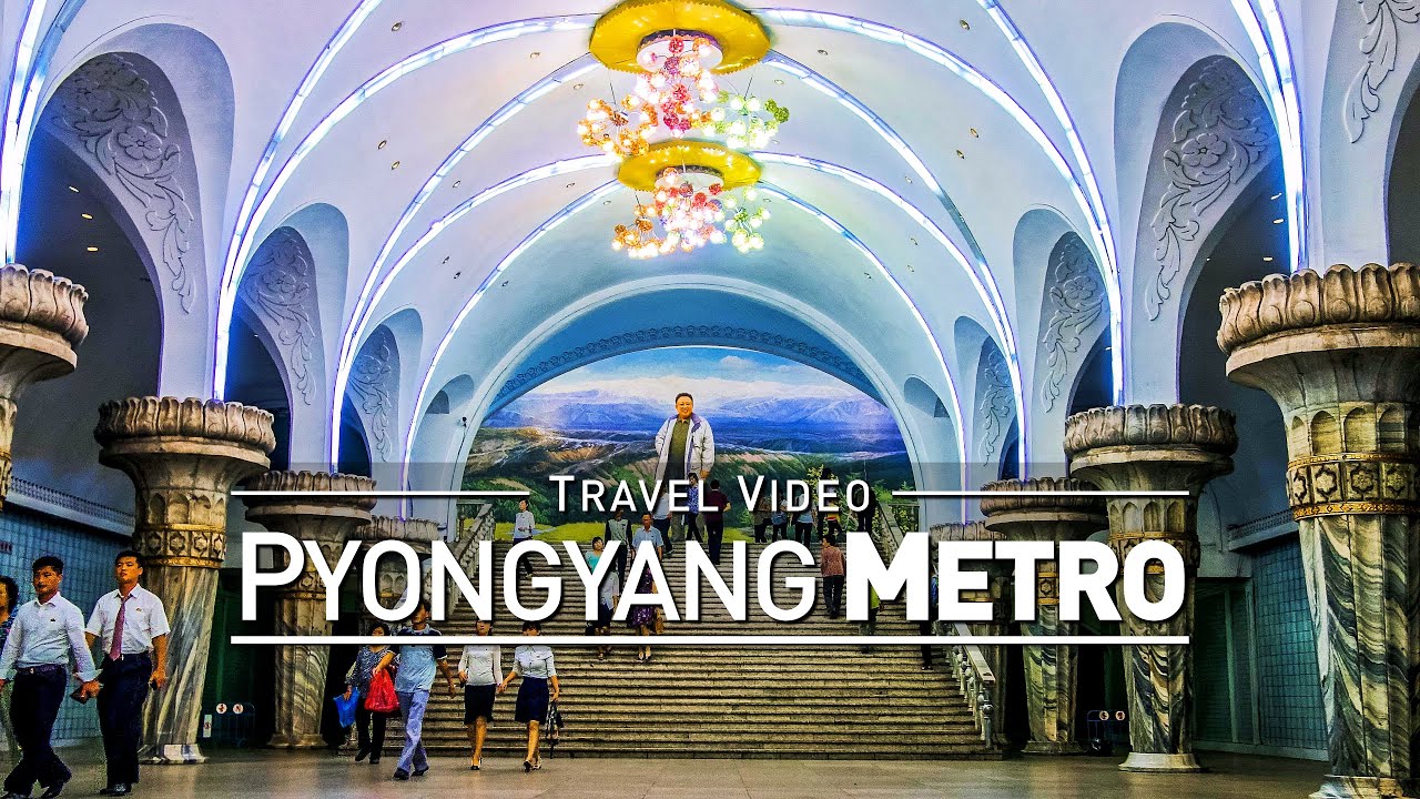【1080p】Footage | Massive Metro Station in PYONGYANG, NORTH KOREA 2019 ...