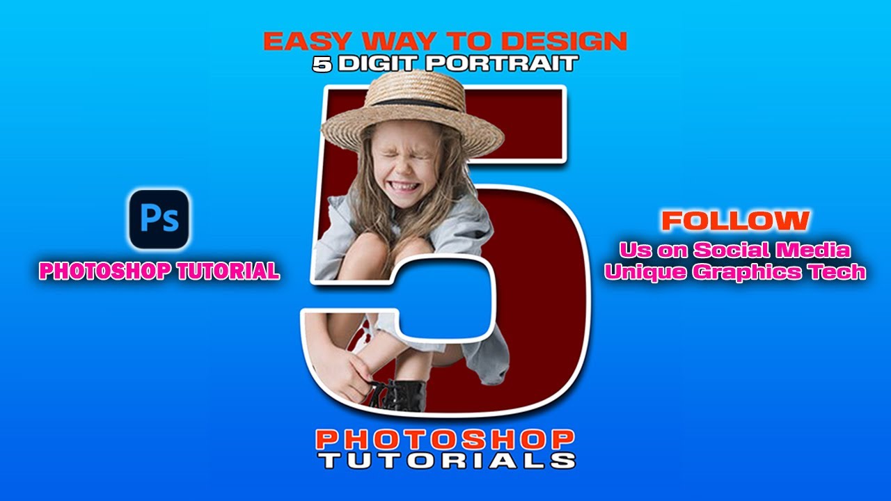 Easy Way to Design Digits Portraits Secret Trips in Photoshop ll An ...
