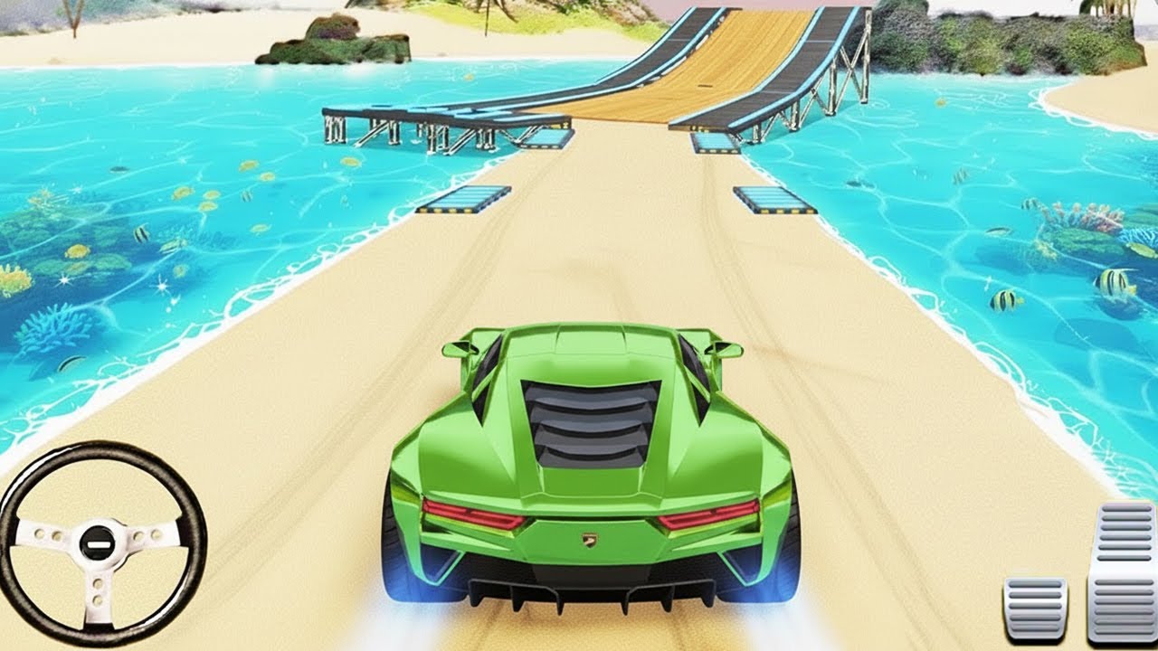 Sport Car Beach Racing Water Surfing Driving Game - Race Car - Car Race ...
