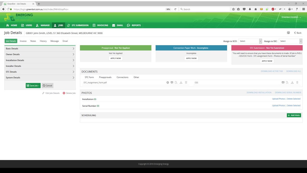 GreenBot Portal - Finishing Job Details (2 of 5) - YouTube