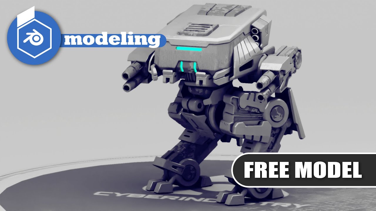 Blender combat robot modeling tutorial free download - YouTube