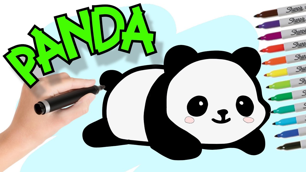 How to draw a Panda easy step by step | Panda drawing | Animal drawing ...