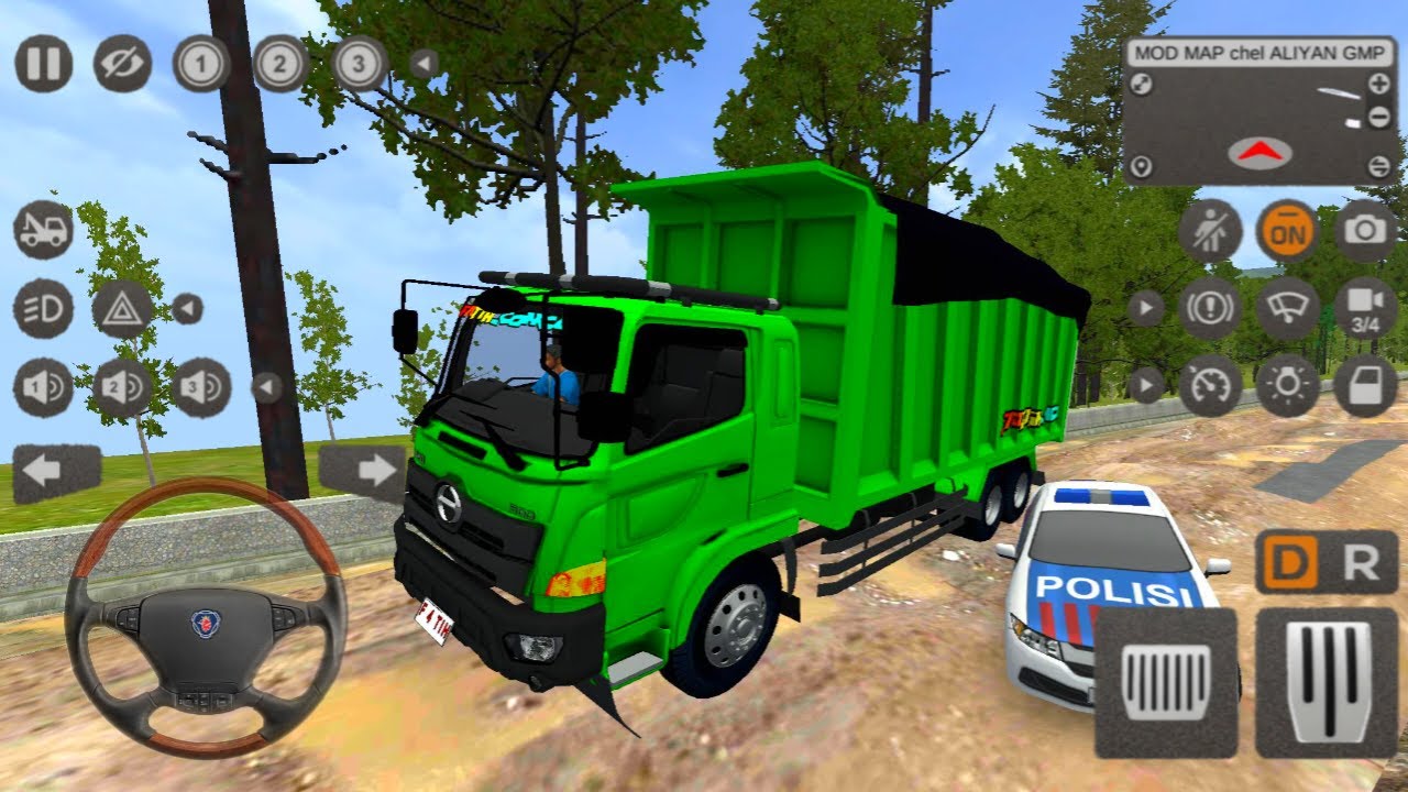Mobil Truk Hino 500 Dumptruck Lewati Jalan Lumpur Becek - Game Mobil ...