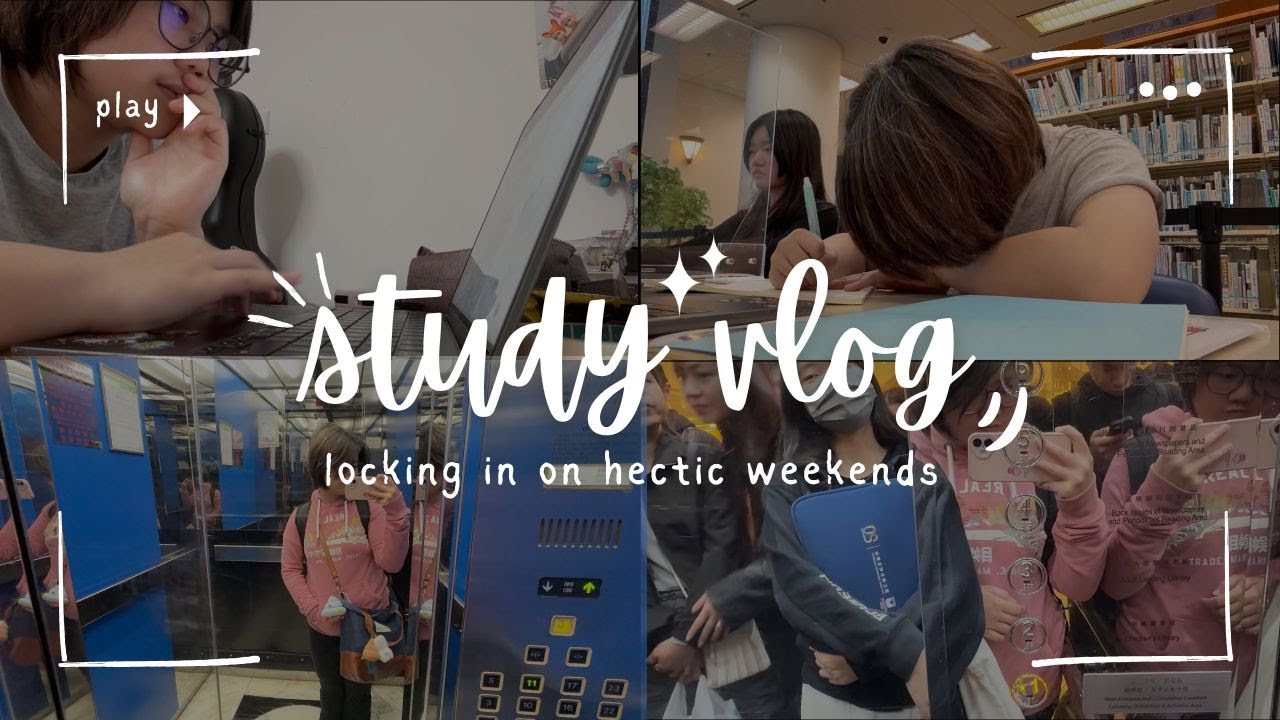 hk ib student busy and hectic weekend vlog! studying, music, locking in ...