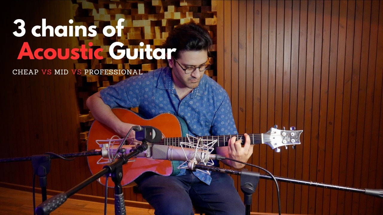 3 levels of signal chains when recording acoustic guitar - YouTube