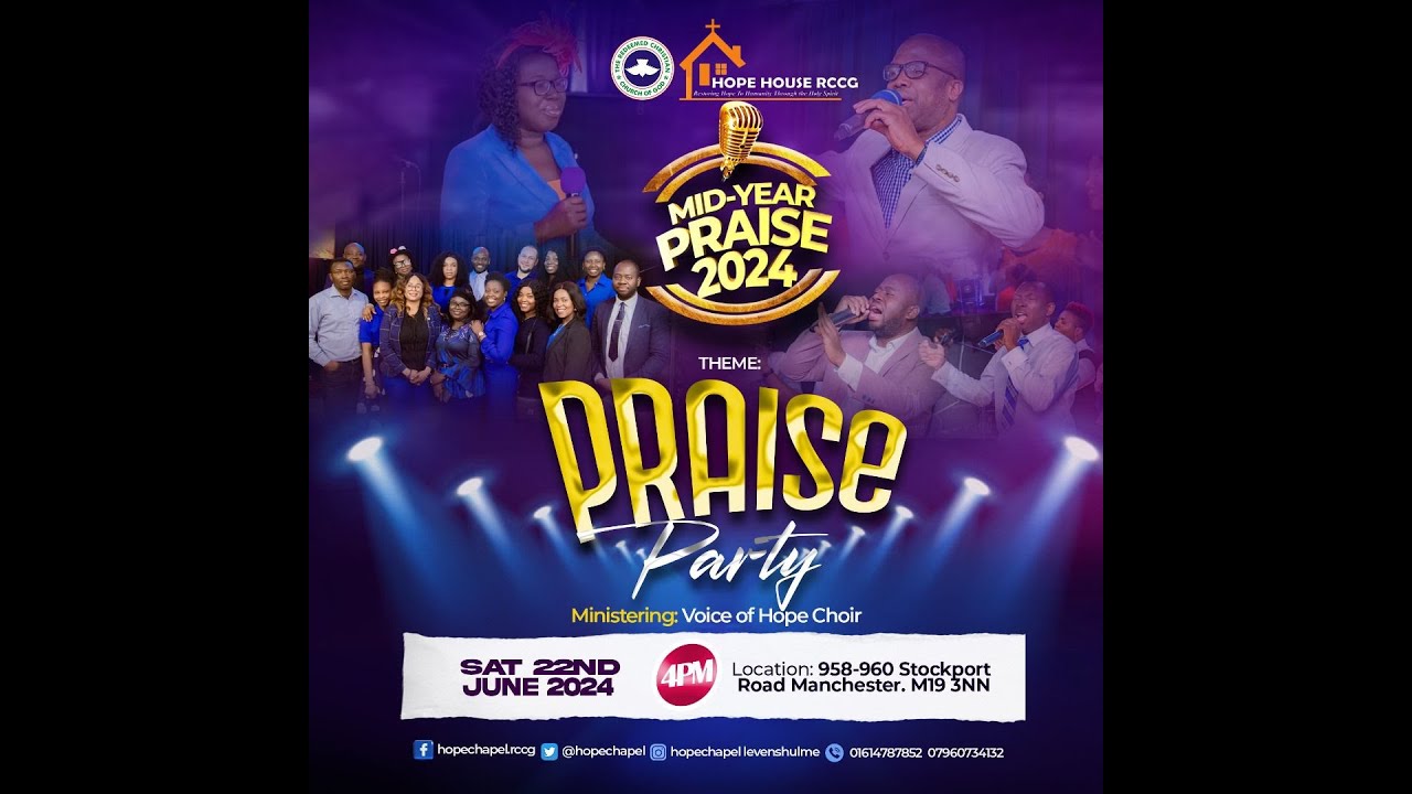 HOPE CHAPEL RCCG JUNE 22nd 2024 | MID-YEAR PRAISE 2024 - YouTube