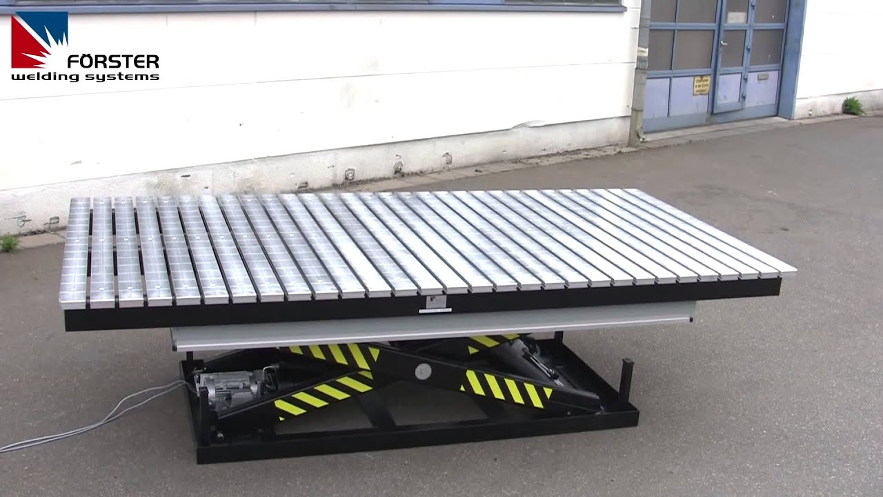Lifting Welding Table - Scissor Weld Table - YouTube