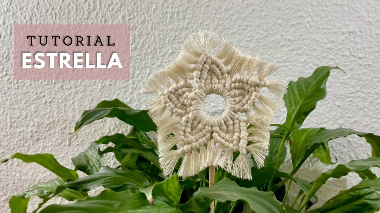 Tutorial estrella de macramé ⭐️ PASO A PASO // DIY Macrame star tutorial 🎄🎁 - YouTube