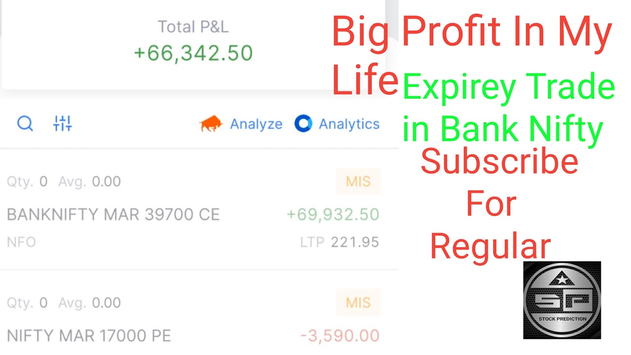 Expairy Trade 66000 booked in Bank Nifty. Max profit In my Life.please ...