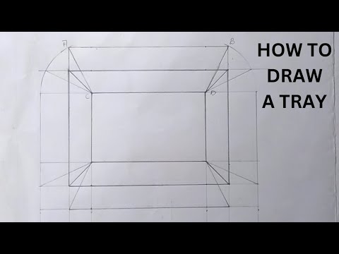 HOW TO DRAW A TRAY In T.D - YouTube