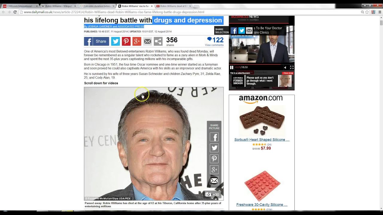 DON'T worry be Happy Robin Williams is "Dead" or Not, 63(9) July(7) 21 ...
