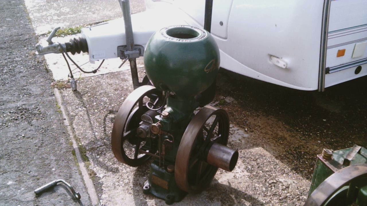 Petter M type Appletop 2HP 2 stroke petrol stationary engine - YouTube