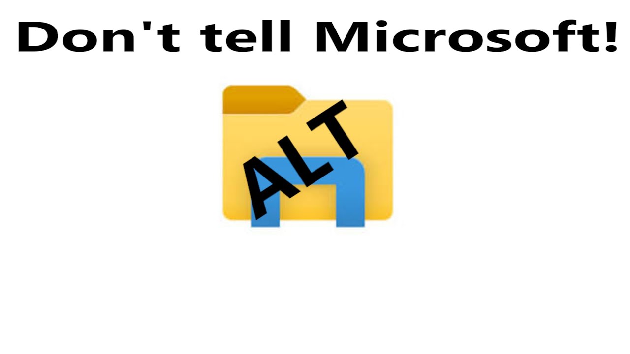 Secret Alternate File Explorer in Windows 10! - YouTube
