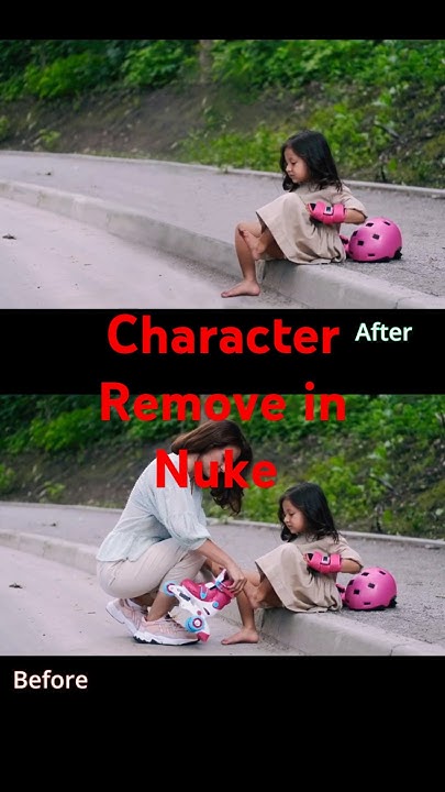 Character Remove And Leg Recreation In Nuke - YouTube