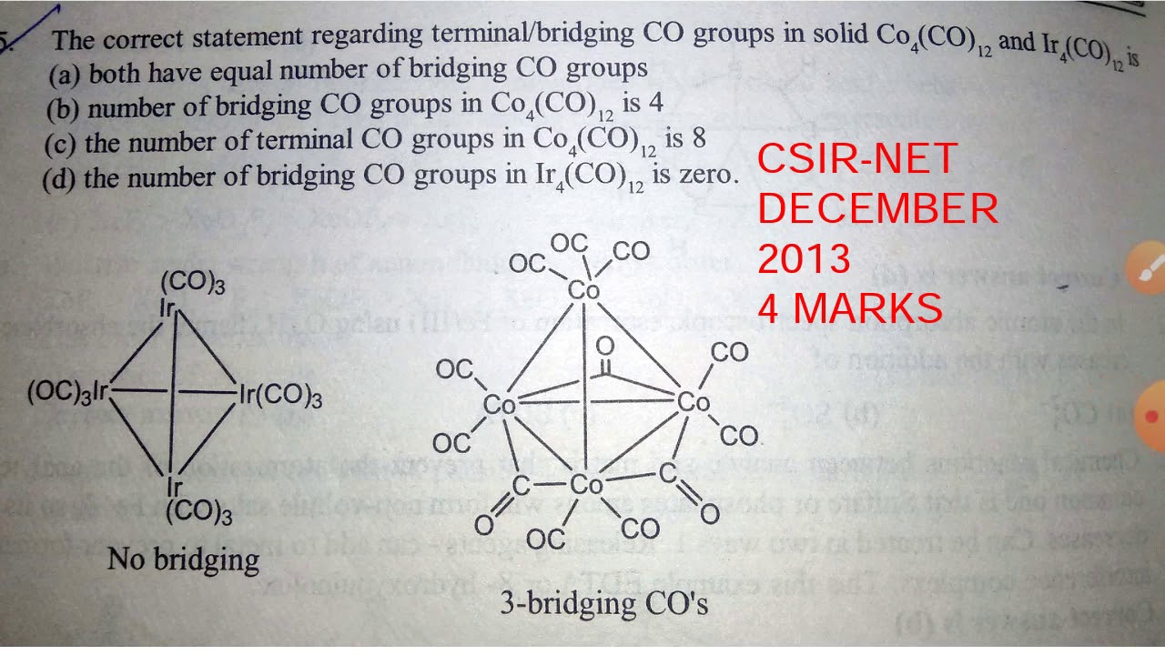 CSIR-NET December 2013 Questions- Inorganic Chemistry/Structure of ...