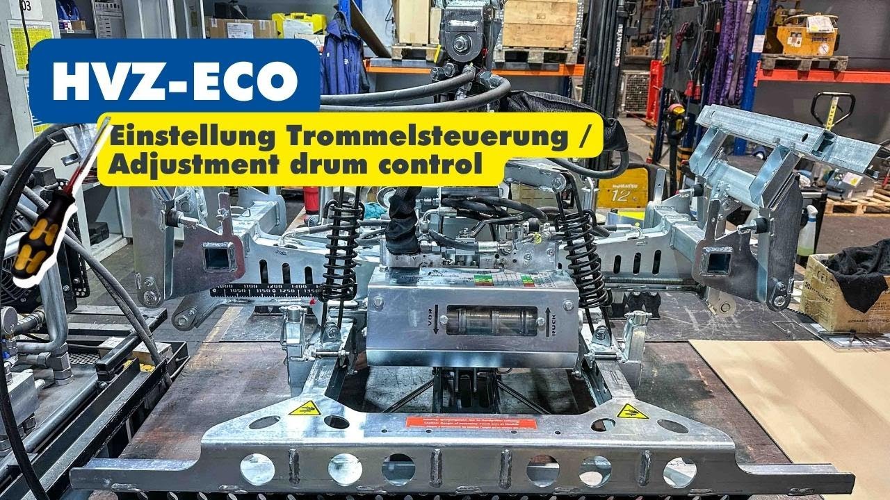 Adjustment drum control of HVZ-ECO // Einstellung der Trommelsteuerung ...