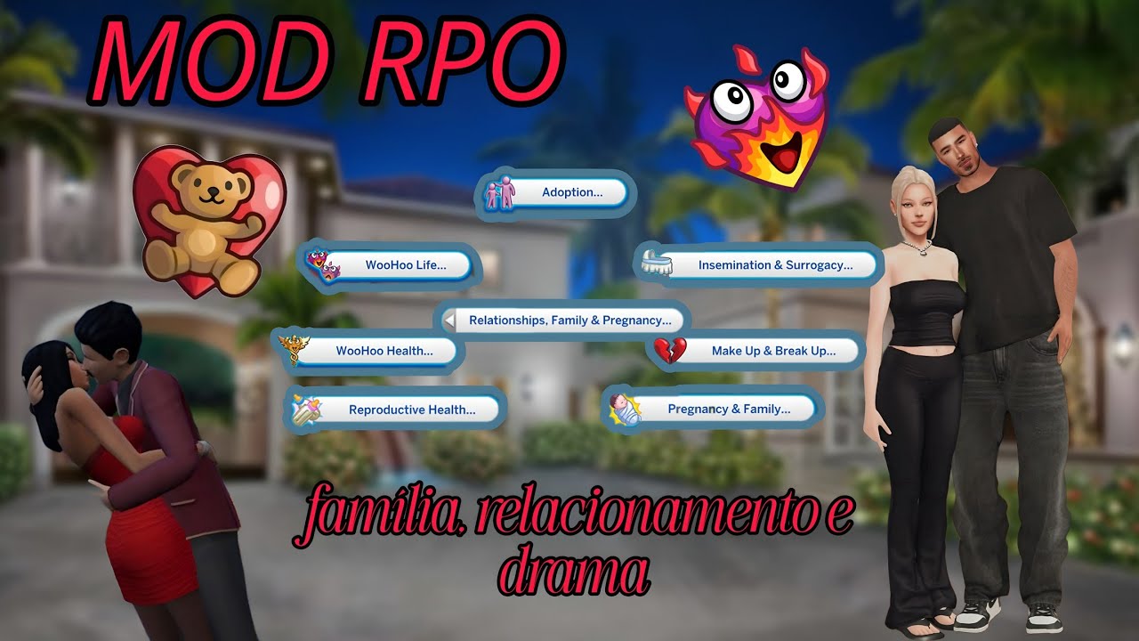 MELHOR MOD DE RELACIONAMENTO do The Sims 4! | Instale o RPO Agora ...
