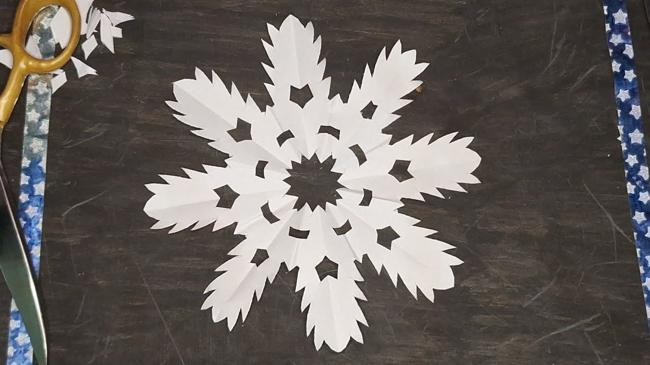 beautiful paper cutting art|how to cut beautiful paper design|snow ...