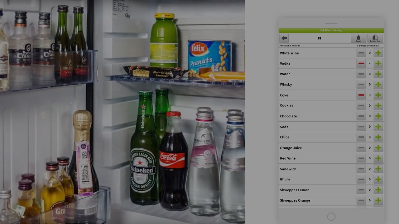 Reporta de forma ágil y sencilla los consumos de minibar - YouTube