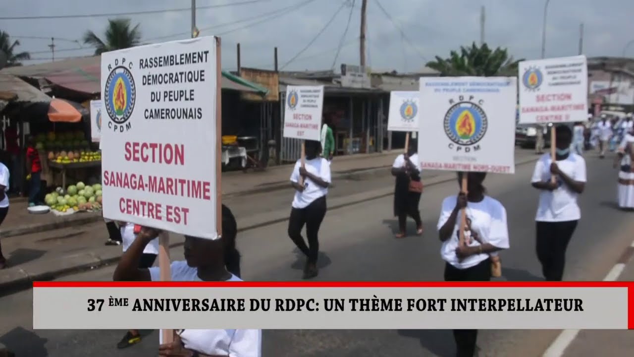 37 ÈME ANNIVERSAIRE DU RDPC : UN THÈME FORT INTERPELLATEUR - YouTube