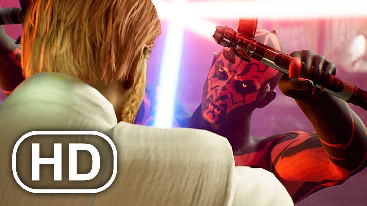 Obi Wan Kenobi Vs Darth Maul Fight Scene 4K ULTRA HD - Star Wars - YouTube