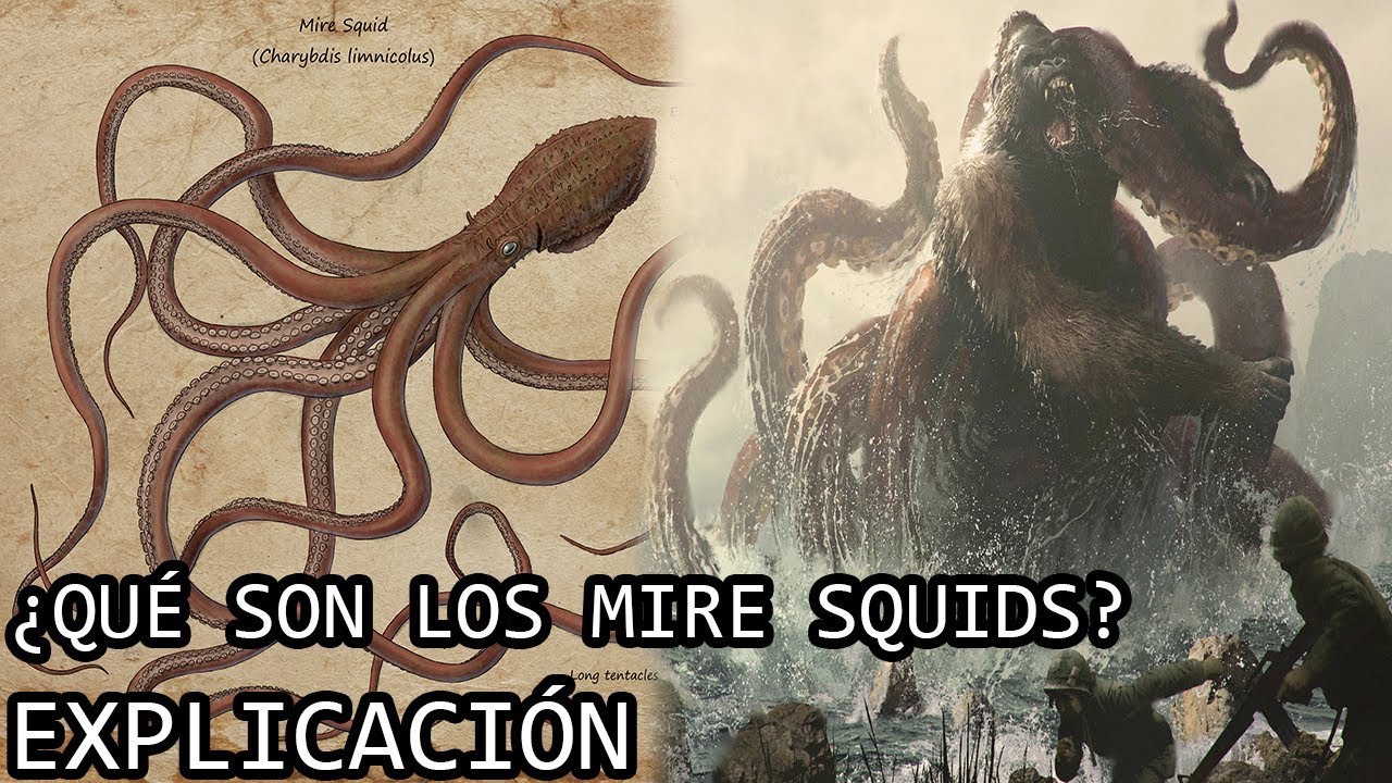 ¿Qué son los Mire Squids? | Los Mire Squids (Calamares Kaiju de Lodo ...