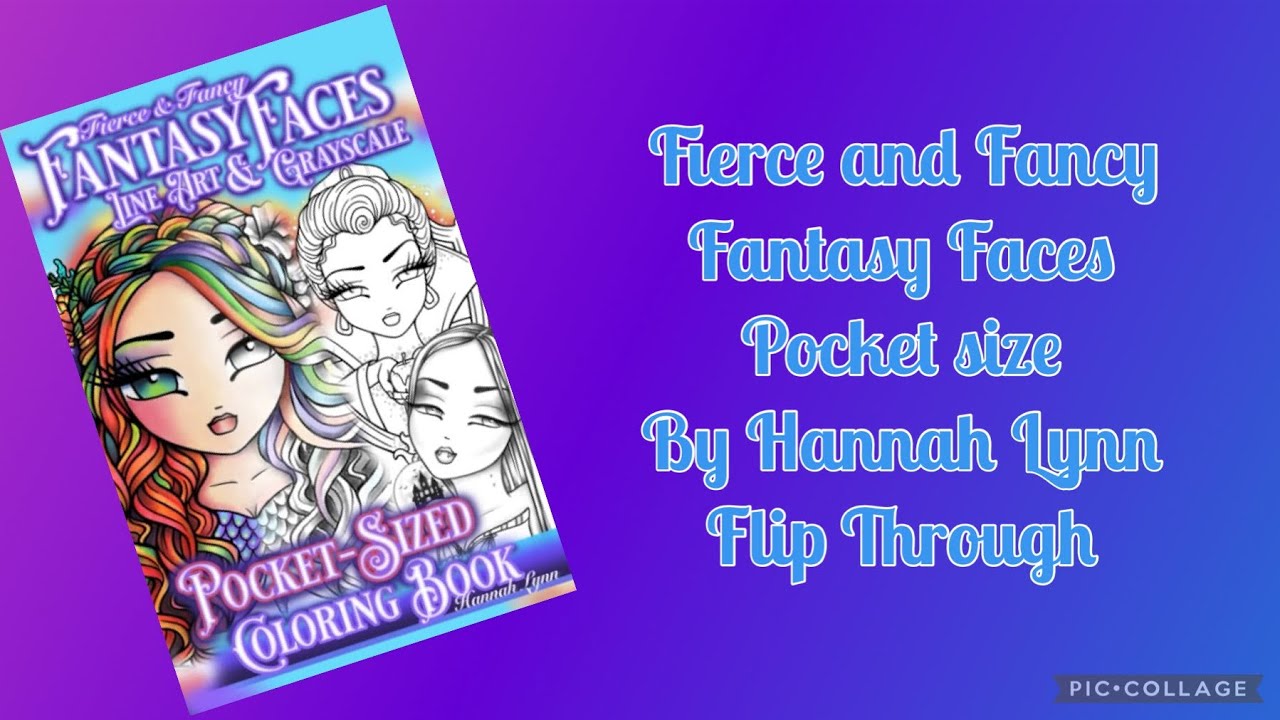 Fierce and Fancy Fantasy Faces Pocket Size by Hannah Lynn Flip Through ...