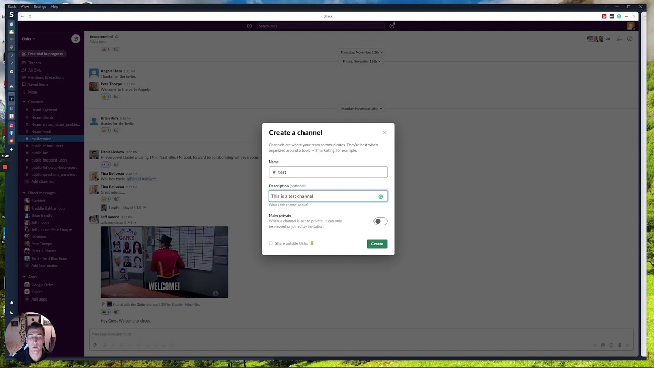 Slack Overview of Members & Channel Types - YouTube