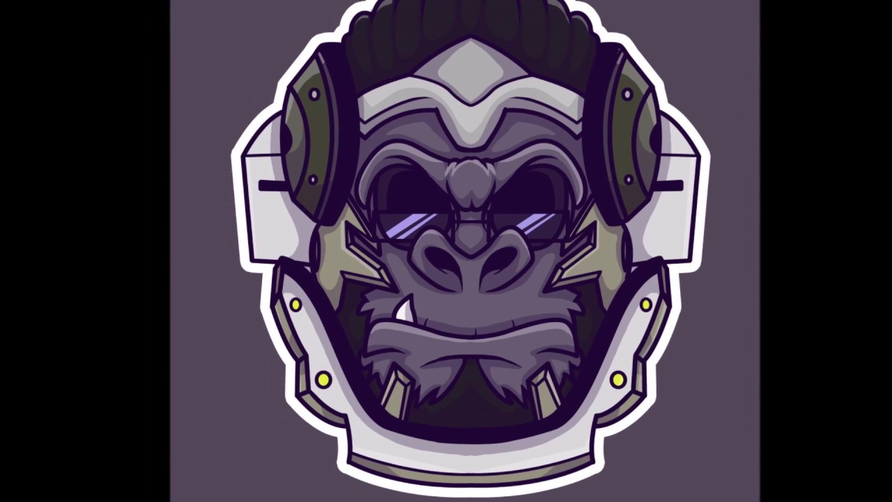 Making a Winston sticker (OVERWATCH) - YouTube