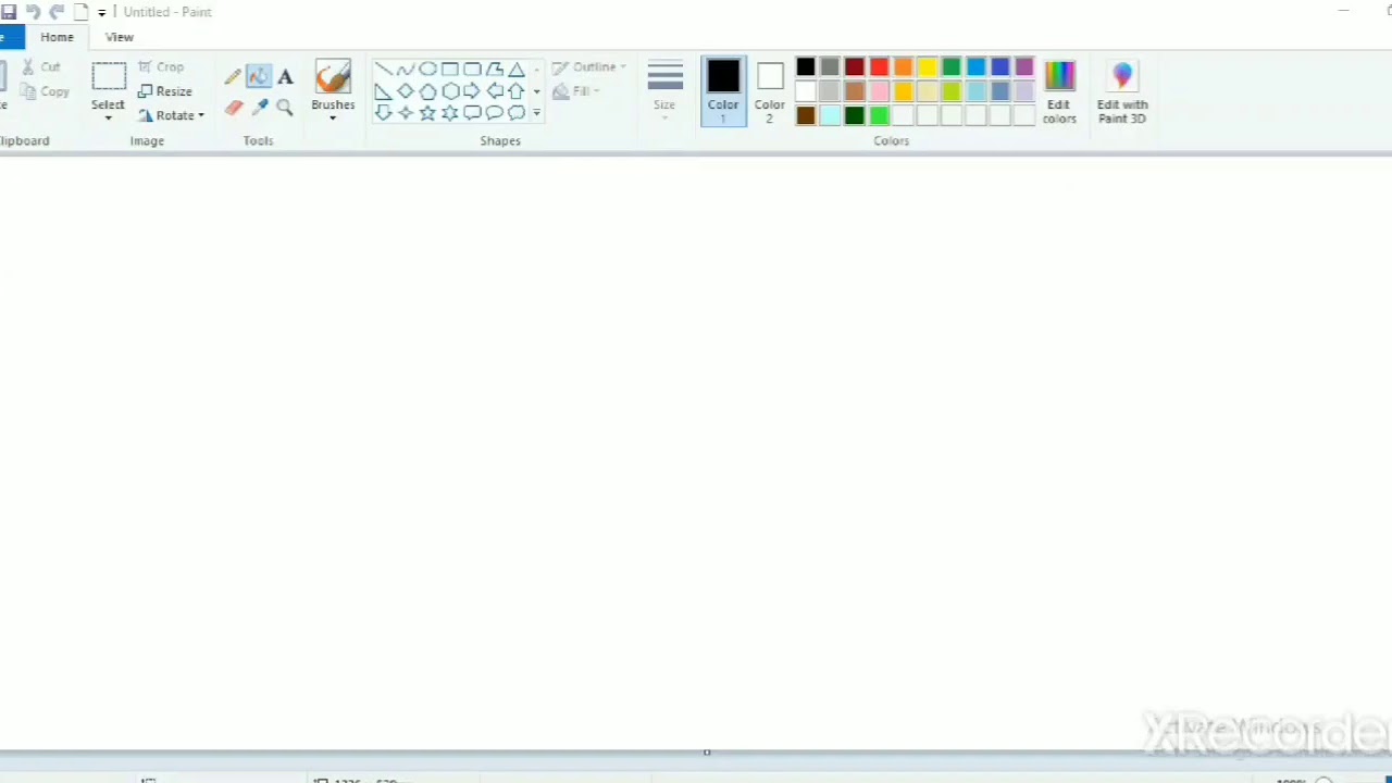 Drawing of Tree in MS Paint - YouTube