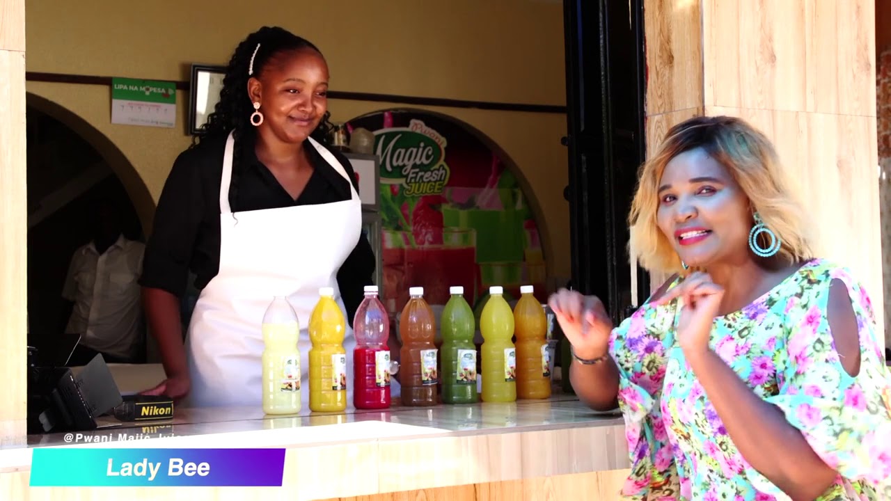 Lady Bee at Pwani Magic Fresh Juice - YouTube