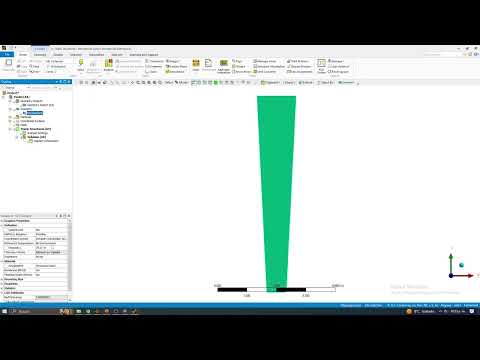 2D Bar with bar with a variable cross section ANSYS Workbench - YouTube