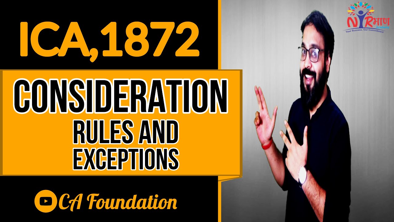 Lecture-6 II Rules & Exceptions of No Consideration No Contract II By ...