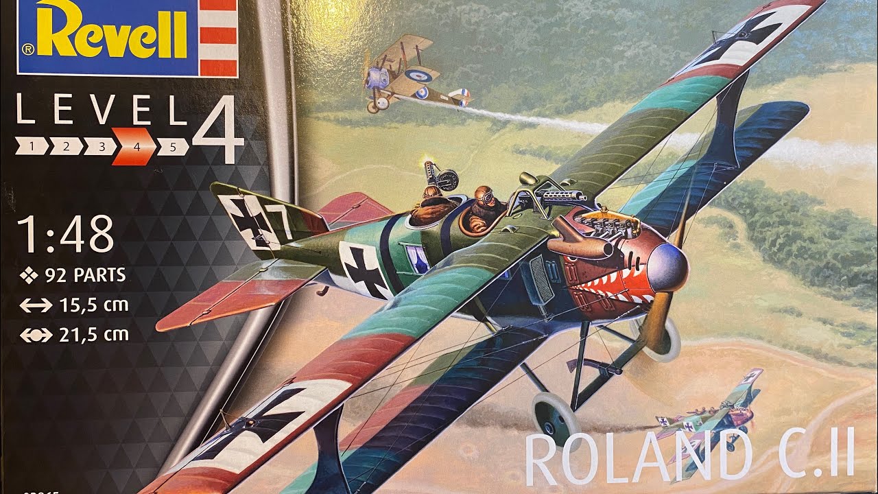 1/48 Revell Roland C.II Inbox Review - YouTube