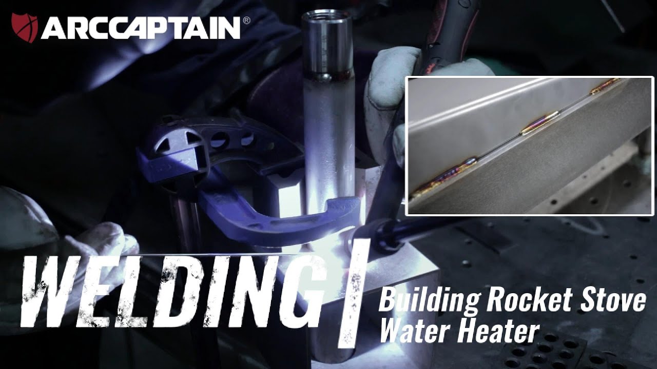 Building My Biggest Rocket Stove Water Heater | ARCCAPTAIN & Little ...