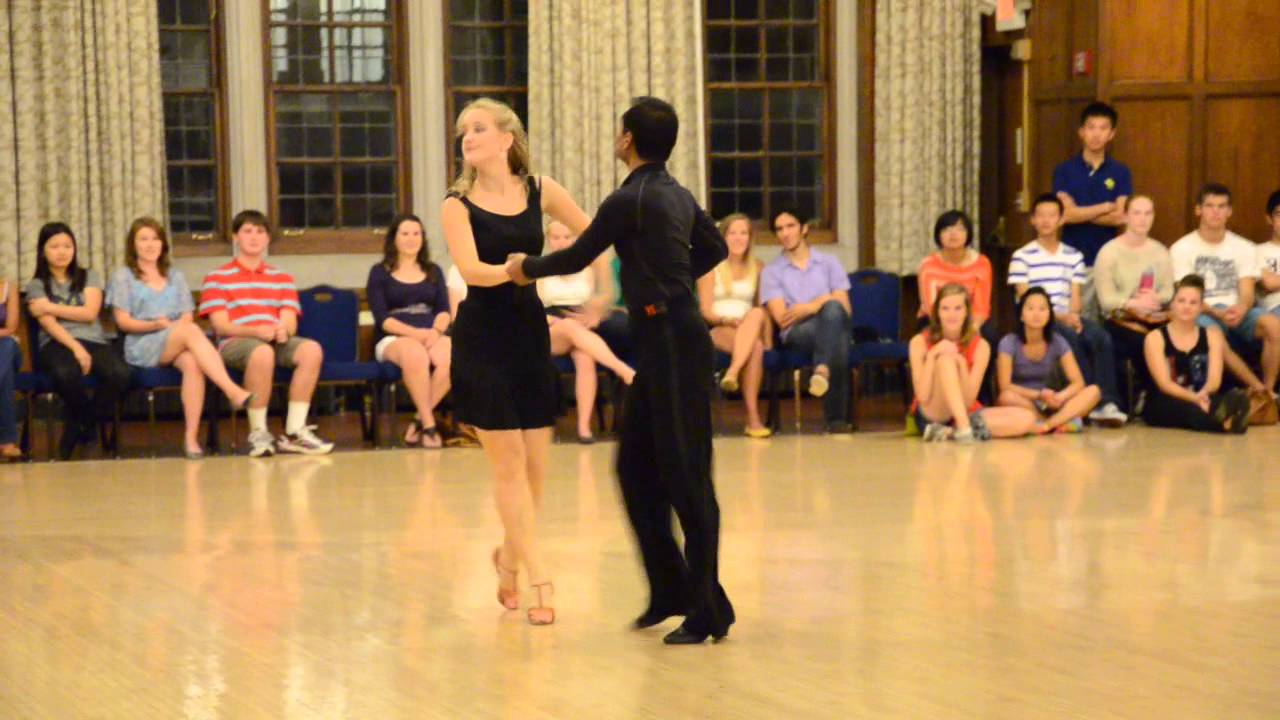 Vishal & Amanda - Cha Cha Showcase - UMBDT Fall Welcome Week 2013 - YouTube