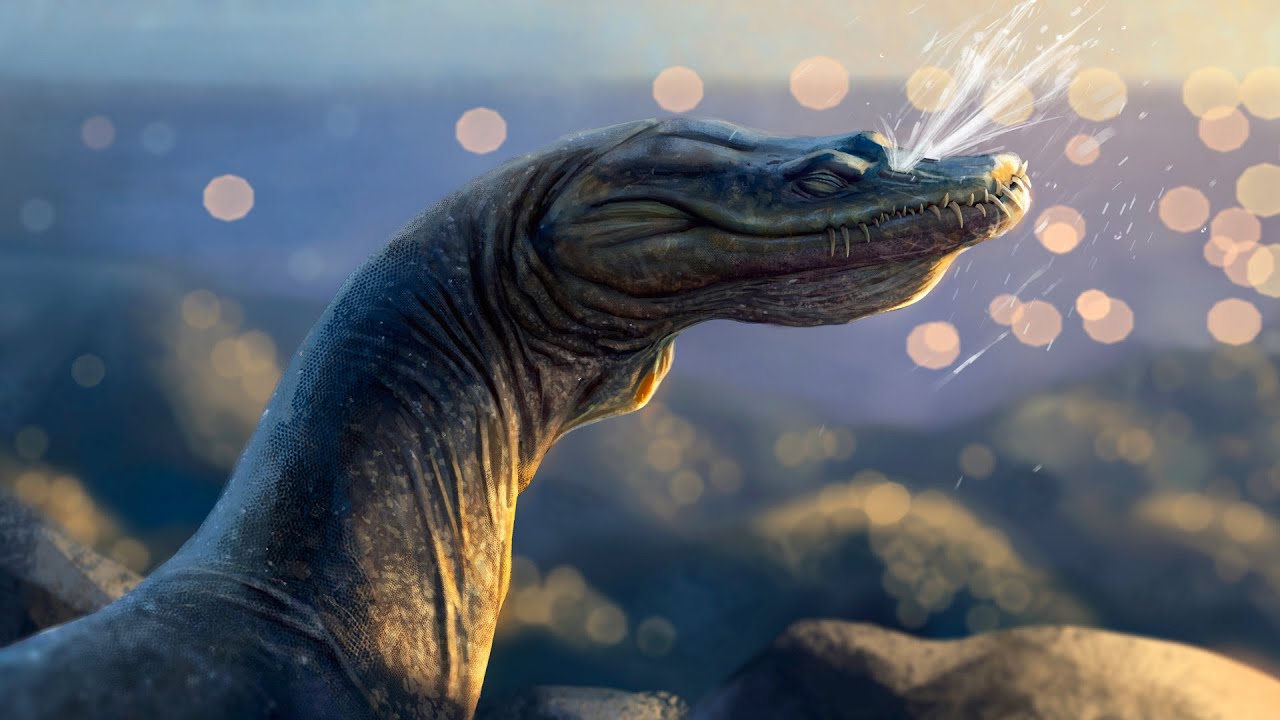 Painting A Nothosaurus - YouTube