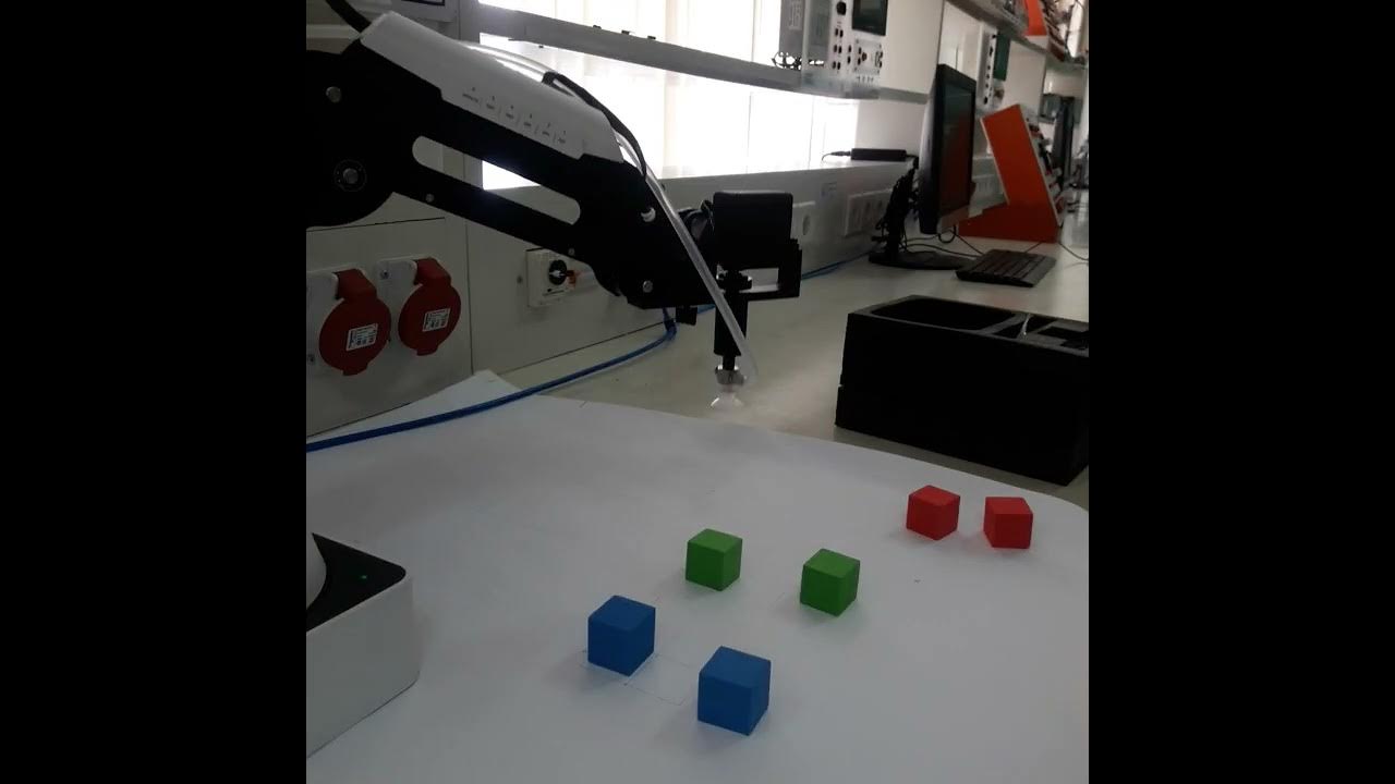 Sortir Benda Berdasarkan Input Warna | Python | Dobot Magician - YouTube