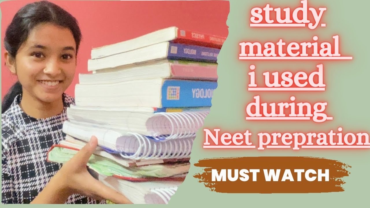 The study material i used during neet prepration📚| books for question ...