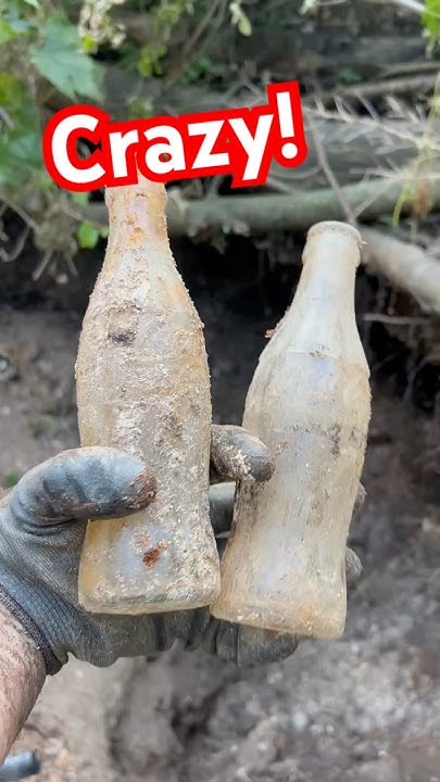 Unearthed Old Bottles Buried for 85 Years 🔥 #shorts #mudlarking #archaeology #vintage - YouTube