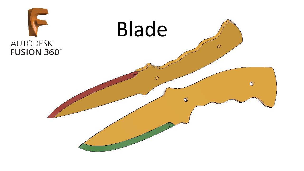 P.56. Knife Blade in Fusion 360 / Лезвие ножа во Фьюжн 360 - YouTube