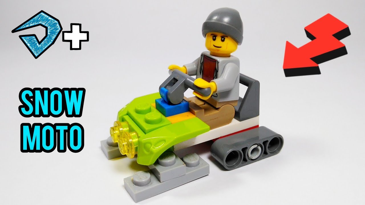 How to Build a LEGO SNOW MOTORCYCLE - YouTube