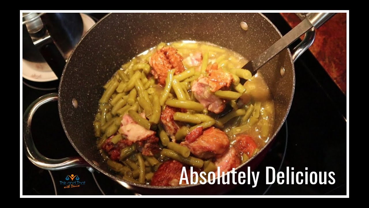 Easy Homestyle Green Beans with Smoked Turkey | Thanksgiving Side Dish ...