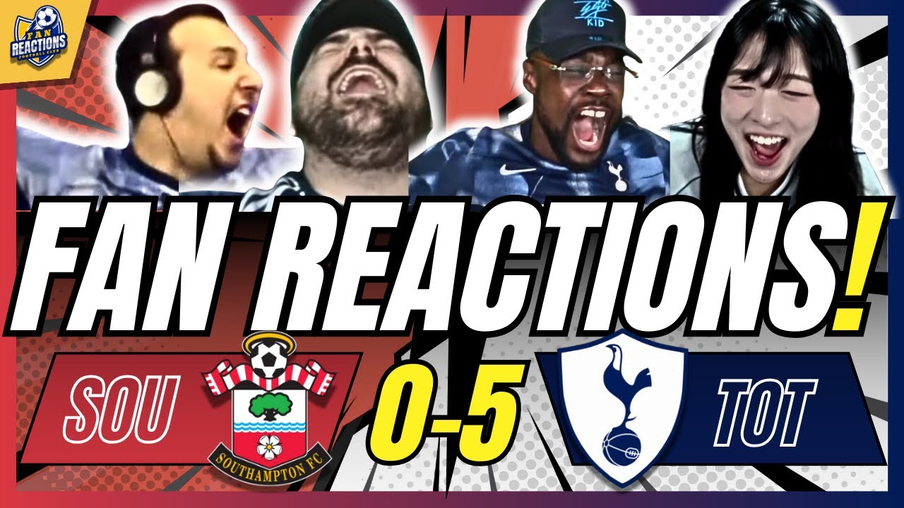 SPURS FANS REACTION TO SOUTHAMPTON 0-5 TOTTENHAM | 24/25 PREMIER LEAGUE ...