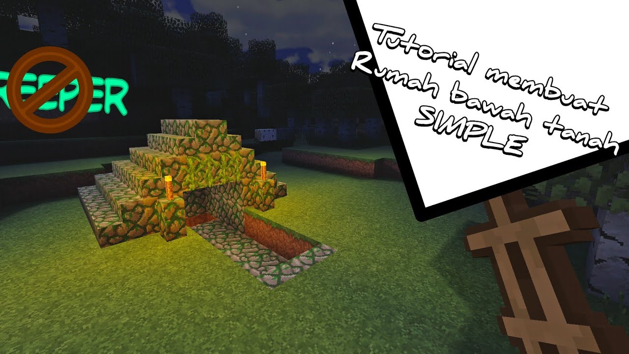 Tutorial Membuat RUMAH BAWAH TANAH | MINECRAFT PE | TRISULA TEAM - YouTube