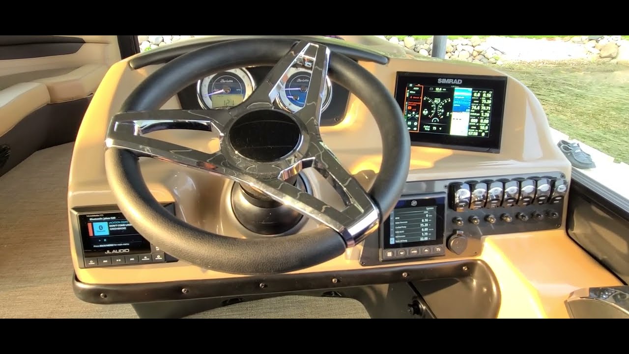 Barletta Cabrio C22UC Tritoon Pontoon Boat JL MM105 Stereo and Nema2k ...